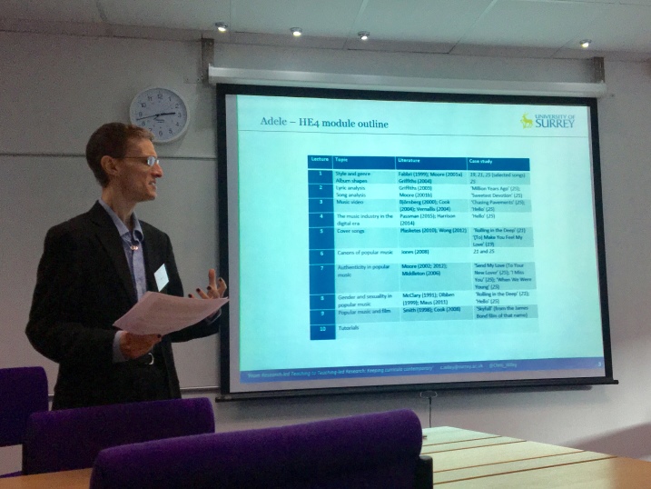 Dr Christopher Wiley leads session at University of Surrey Teaching ...